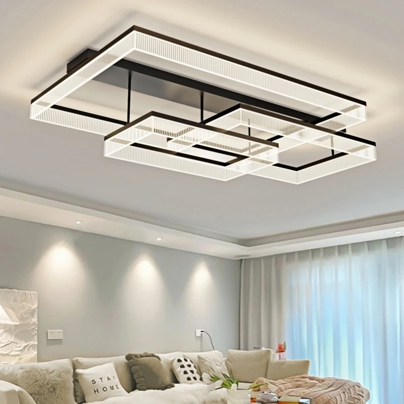 Modern LED Ceiling Lamps Dimming For Living Room Kitchen Table Bedroom ...