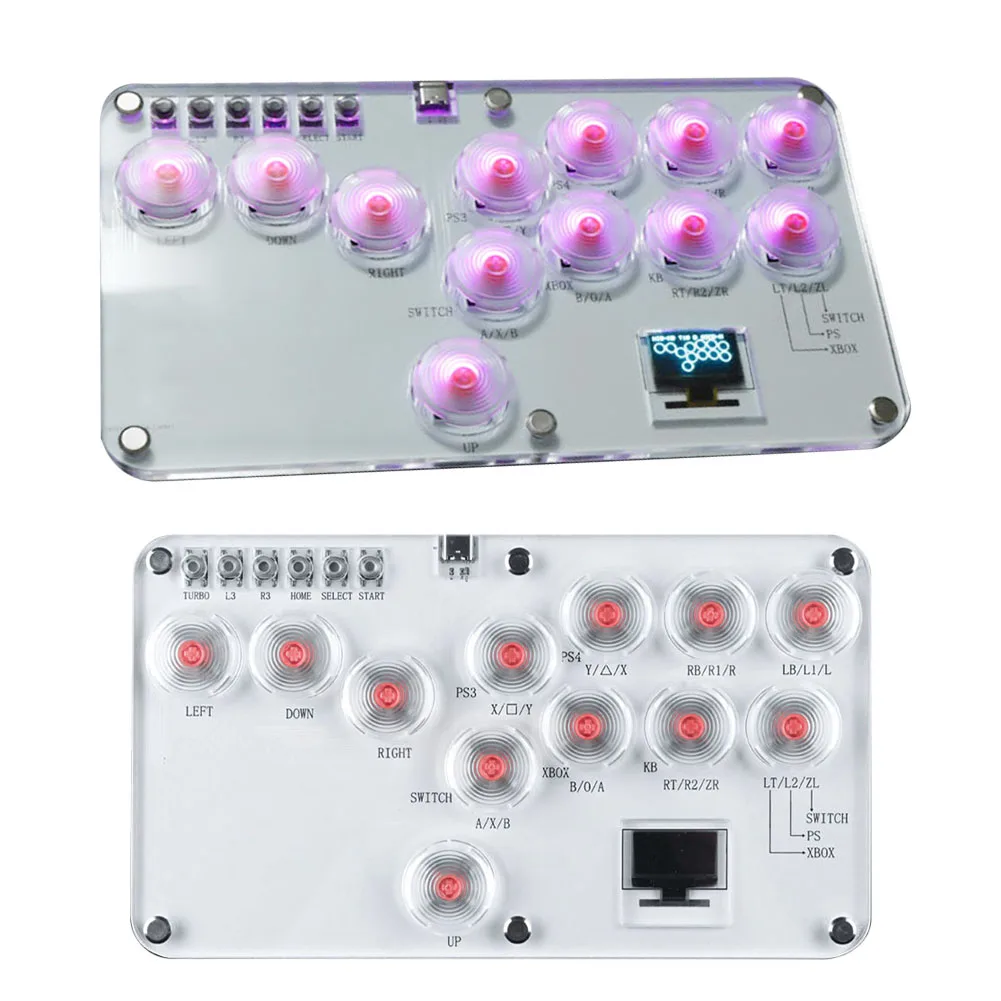 Leverless-Controller-Fight-Sticks-12Keys-All-Button-Mini-Fighting-Game ...