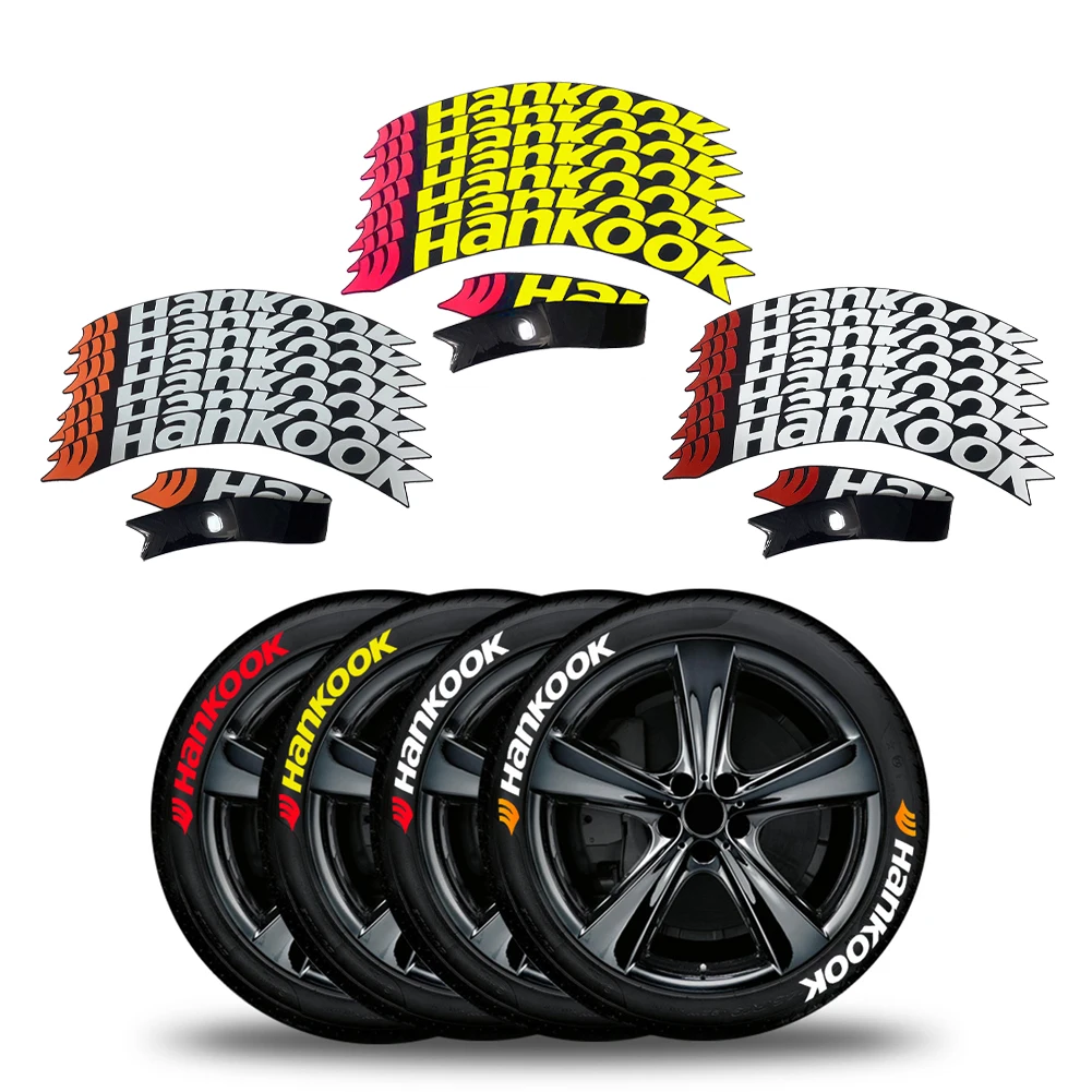 Car Tire Letter Stickers 3D Rubber Waterproof Racing Wheel Sticker Auto ...