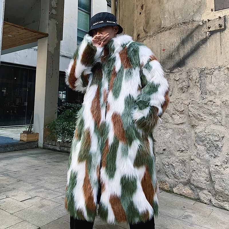 Winter-Hip-Hop-Fur-Coat-Long-Hooded-Jacket-Men-Korean-Fashion-Warm ...