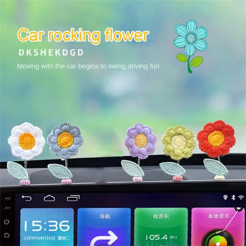1pc-Flower-Car-Ornaments-Center-Console-Dashboard-Shake-Your-Head ...