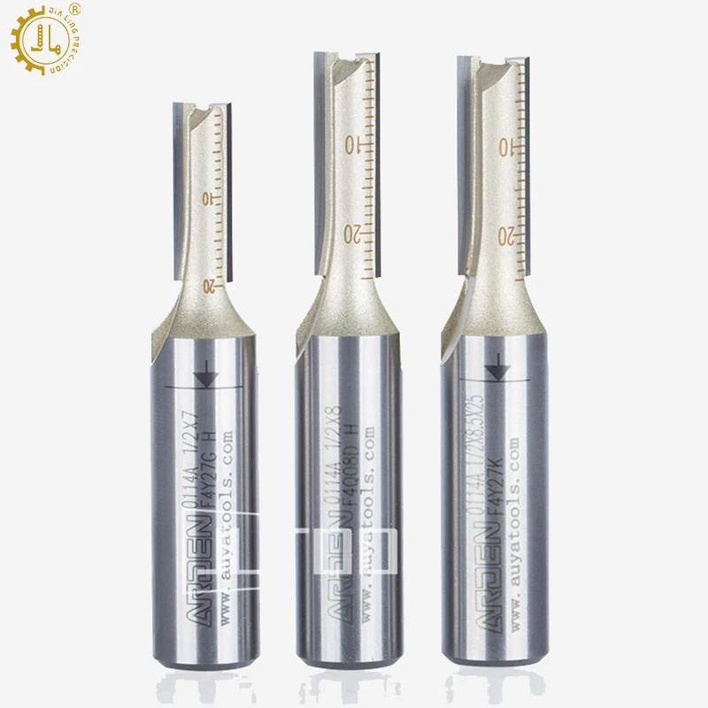 Arden 1pc Two Flute Straight Bits Router Cutter Woodworking Shank Two ...