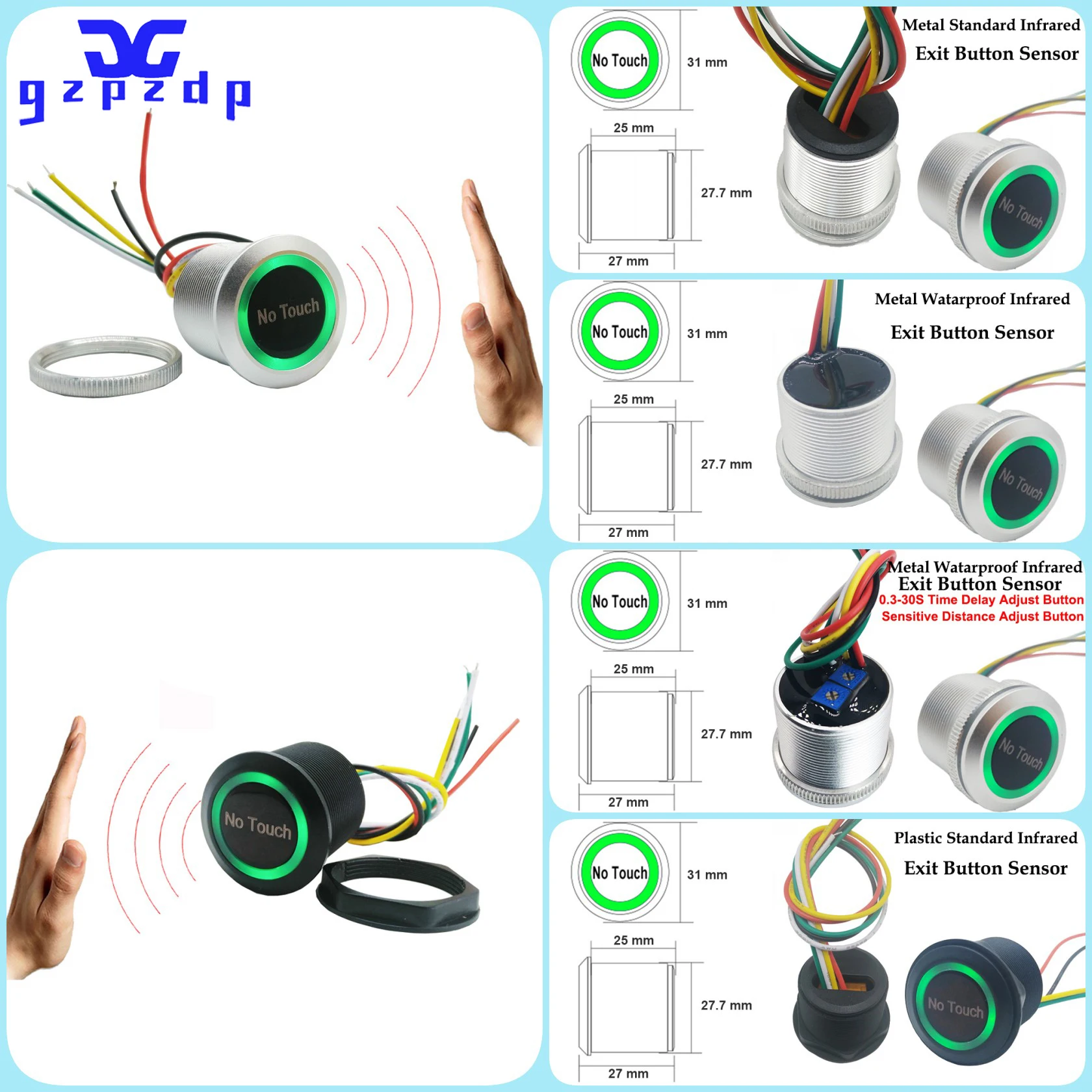 Touch Switch Waterproof | Exit Switch Ip68 | Release Switch | Eletronic ...