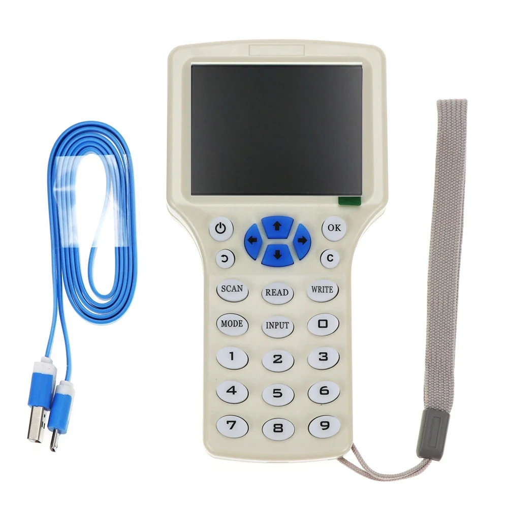 10-Frequency-NFC-Smart-Card-Reader-Writer-Duplicator-125K-13-56MHz-RFID ...