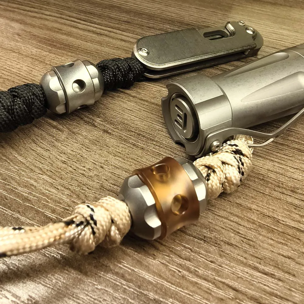 EDC-Titanium-Alloy-Ultem-PEI-Beads-A-Kinife-Pendant-Paracord-Outdoor ...