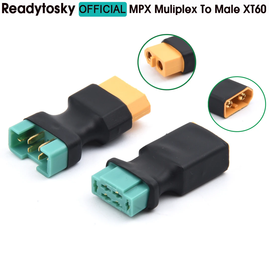 2 Pcs Direct Connect No Wire Female MPX 6Pin Muliplex To Male XT60 for ...