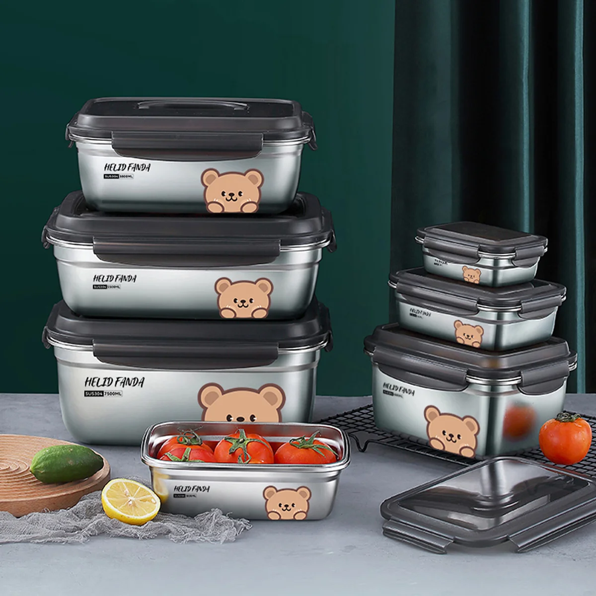 WORTHBUY-Lunch-Box-Stainless-Steel-Heatable-Bento-Box-Seal-Side-Dish ...