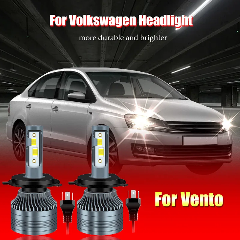 For-Volkswagen-Vento-H4-Car-LED-Headlamp-LED-Headlight-Bulb-2Pcs-4300K ...