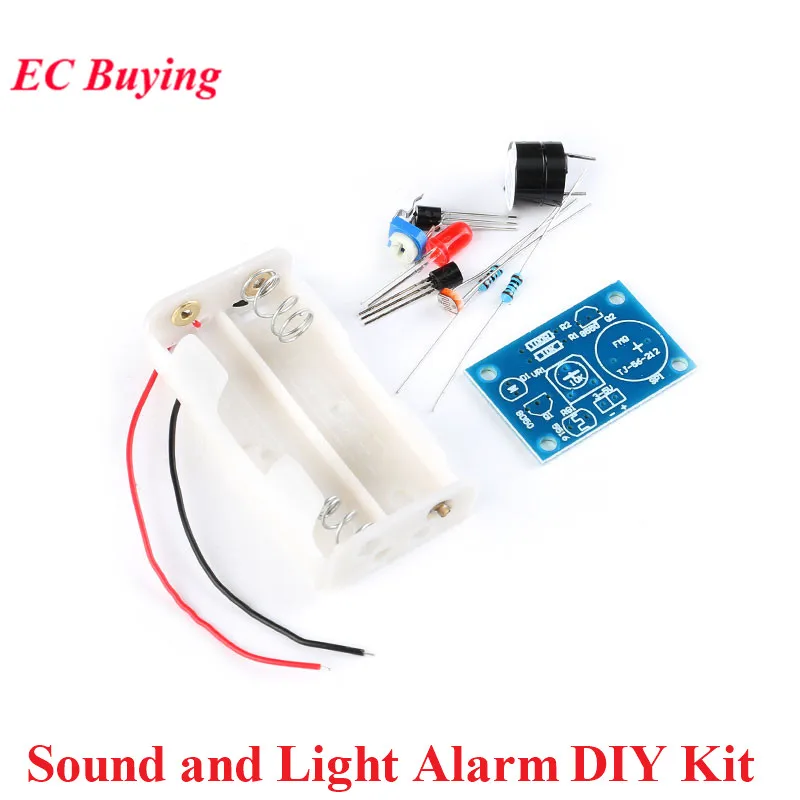 Photosensitive Sound Light Alarm Diy Kit Electronic Production ...