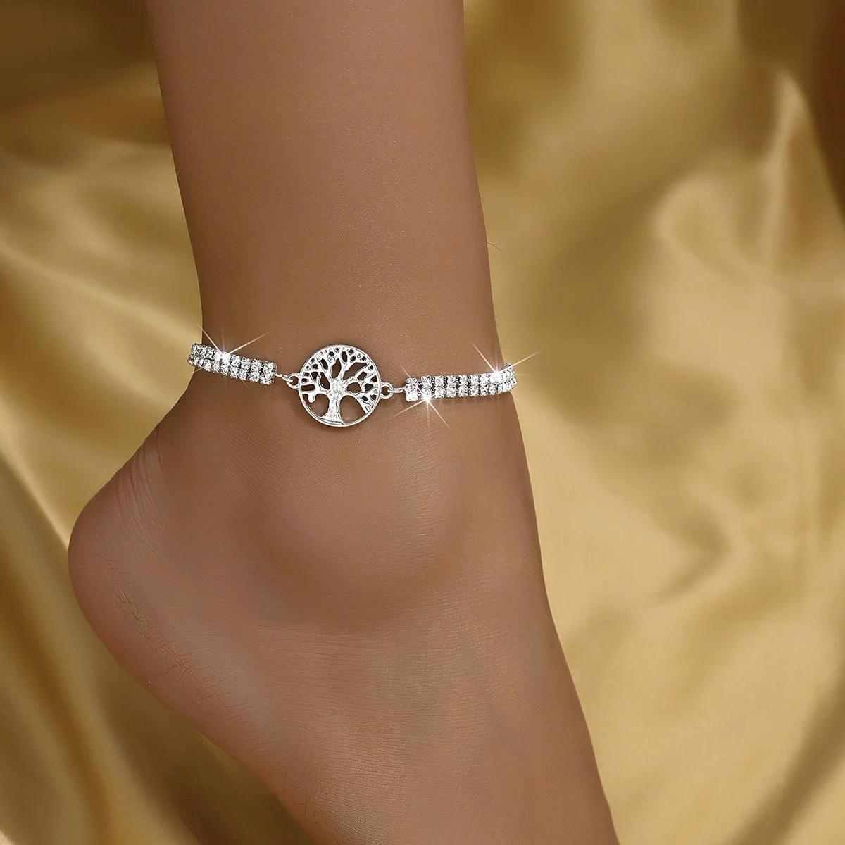 1-Women-s-Fashion-Claw-Chain-Series-Life-Tree-Pendant-Feet-Chain ...