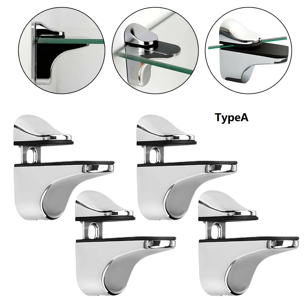 2-4pcs-Glass-Shelf-Support-Clamp-Brackets-Adjustable-Shelf-Clamp-For ...