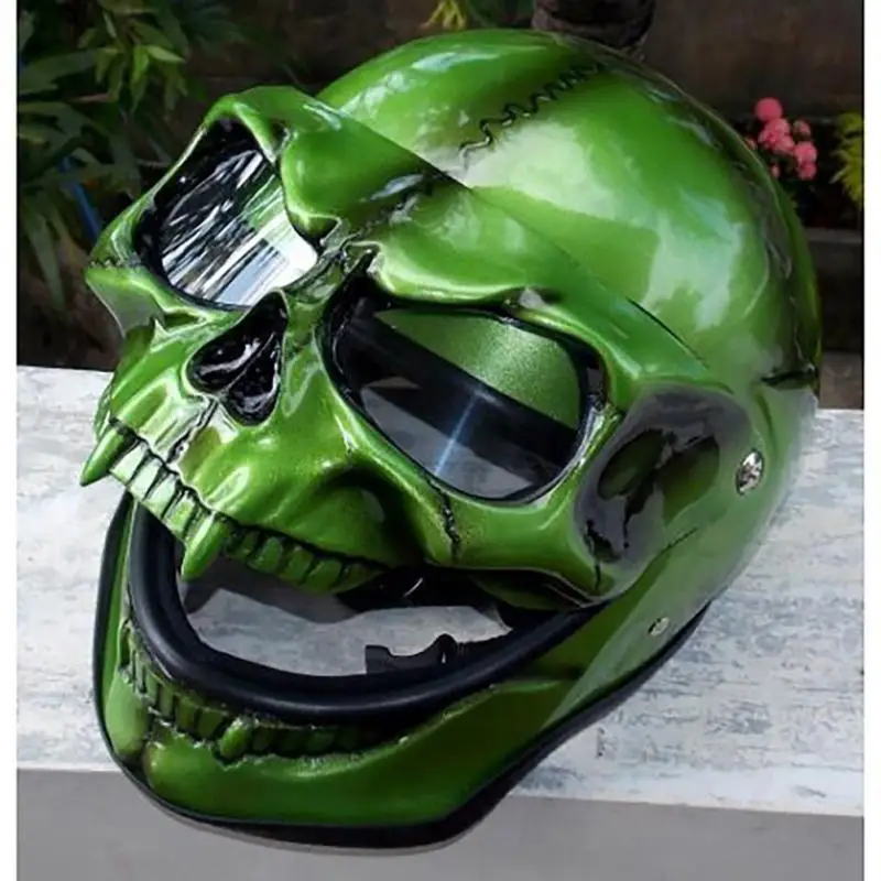 Skull-Skeleton-Motorcycle-Helmet-cover-Decoration-Tidy-mask-Horror-Cool ...