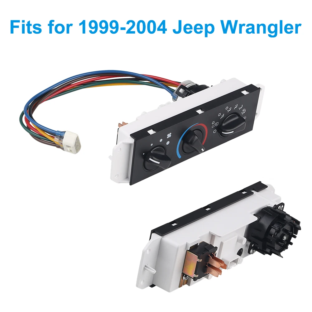 For-Jeep-Wrangler-TJ-1999-2004-1-Set-HVAC-Heater-Control-Panel-with ...