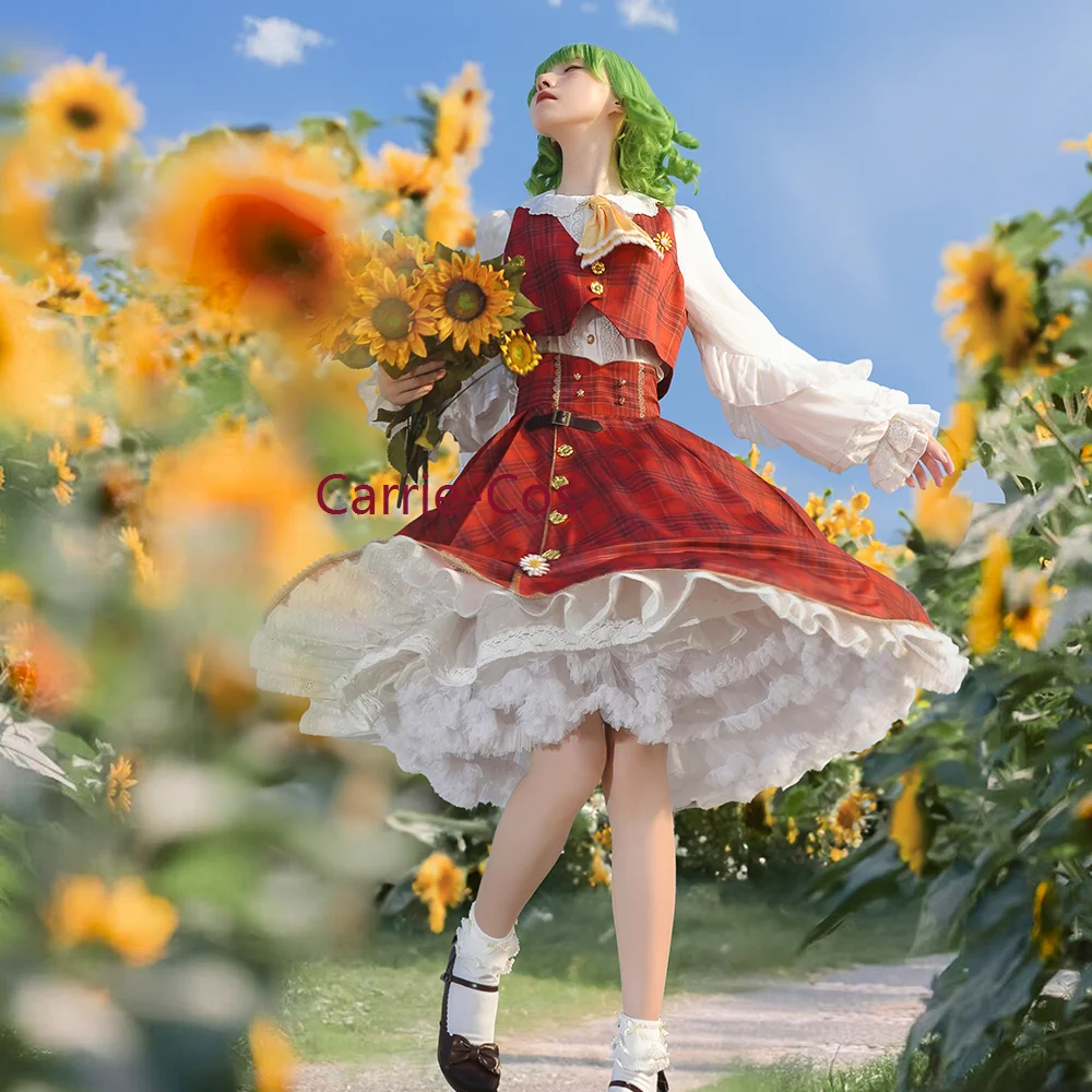 Touhou-Project-Kazami-Yuuka-Red-Plaid-Skirt-Cosplay-Costume-Cos-Game ...