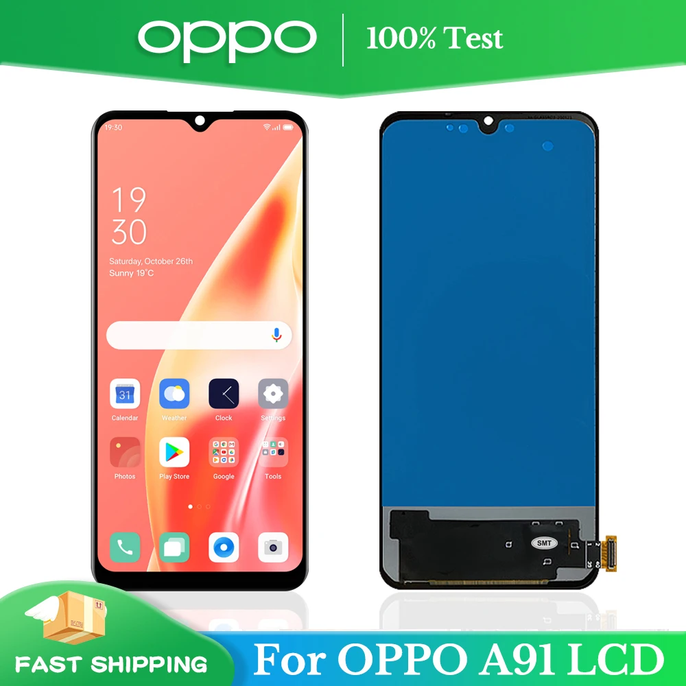 Oppo A91 PCPM00 CPH2001 CPH2021 LCD 디스플레이 스크린 터치 패널 디지타이저 어셈블리 교체 6.4 ...