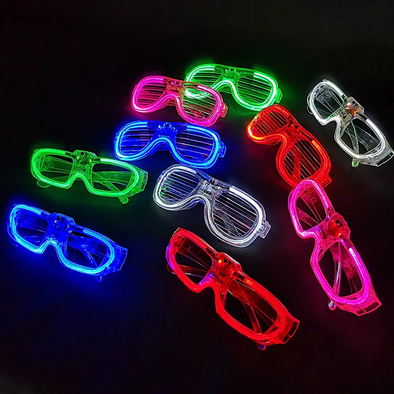 10-30pcs-LED-Neon-Glasses-6-Neon-Colors-Light-Up-Party-Glasses-Glow-in ...
