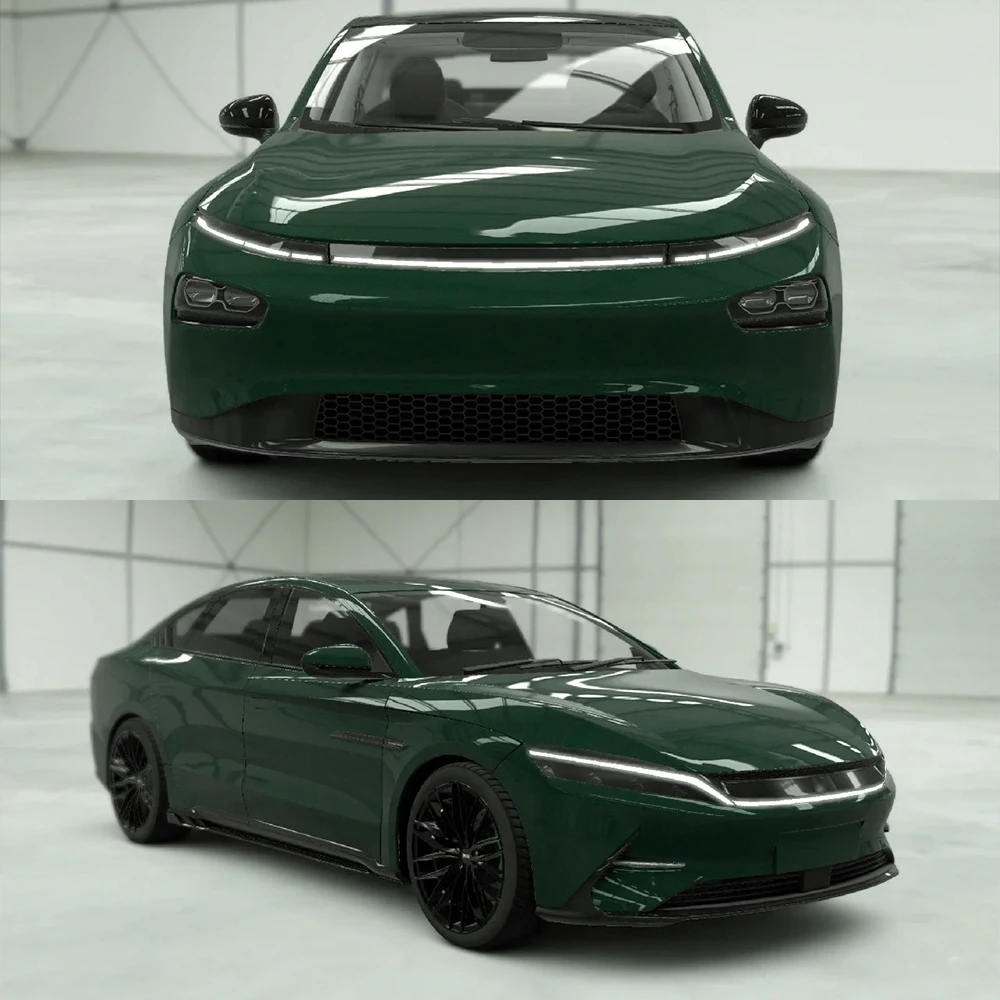 Car Sticker Wrap Film Deep Emerald Green Color Change Vinyl Film PET ...