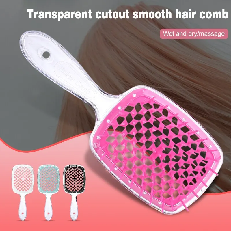Fluffy Modeling Comb, Mesh Comb, Hairdressing, Hair Smoothing ...