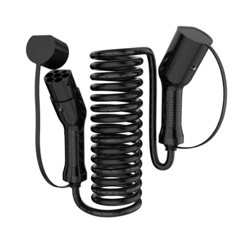 9-Meters-5-Meters-EVSE-Wallbox-22KW-32A-3Phase-EV-Charging-Spiral-Cable ...