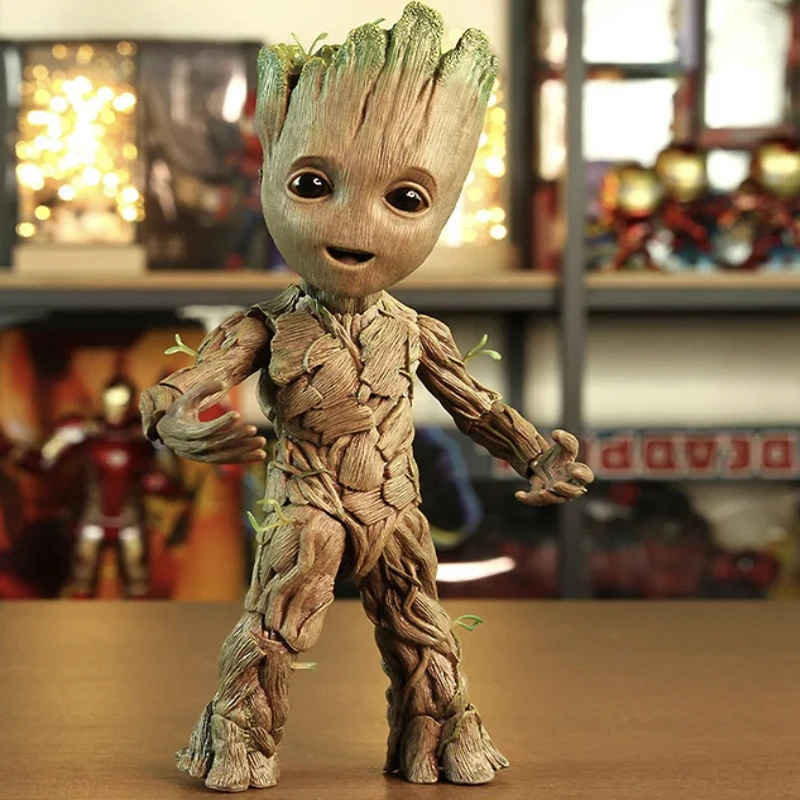 26cm-Anime-Guardians-Of-The-Galaxy-Groot-Action-Figures-PVC-Large-Cute ...