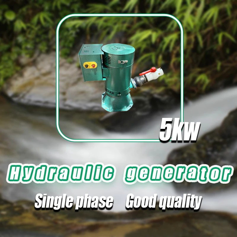 FLTXNY POWER Single phase Exciter 5000W 220v Water Tuebine 5kw Hydro ...