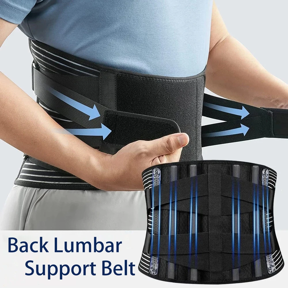 Lumbar-Support-Belt-Adjustable-Double-Pull-Back-Breathable-Medical ...