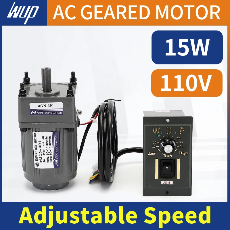 15W-110V-AC-Reversible-Gear-Motor-3IK15RGN-C-Gear-Reducer-Motor ...