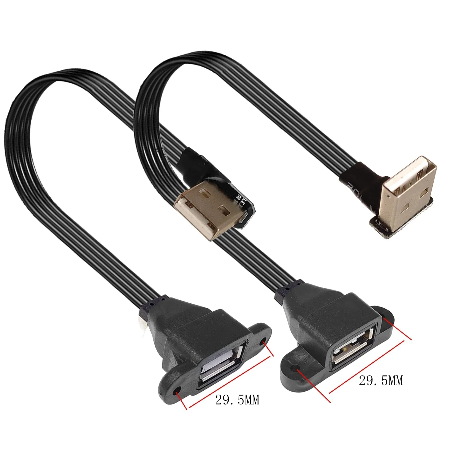 Ultra-short-and-ultra-thin-USB-data-cable-hidden-flat-cable-USB2-0-male ...