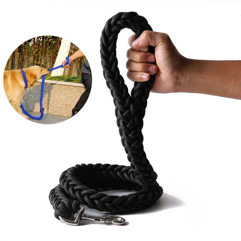 Strong Dog Leash Heavy Duty Nylon Braided Rope Pet Leash for Walking ...