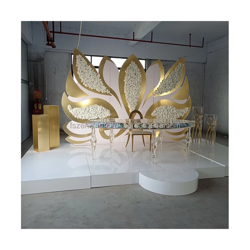 Event Supplies Acrylic White Round Platform Stage Wedding Dance Floor ...