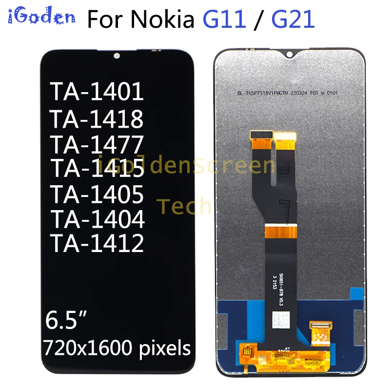 6.5" Original For Nokia G21 G11 LCD Display Touch Screen Digitizer ...