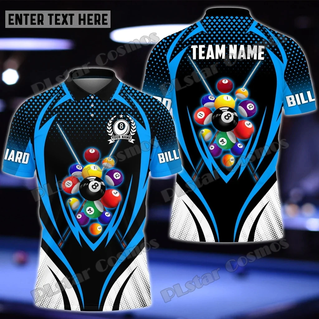 Billiards-Personalized-Name-Team-Name-3D-All-Over-Printed-Men-s-Polo ...