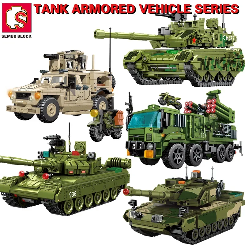 SEMBO-BLOCK-Survival-Warfare-Series-Tank-Military-Building-Blocks-WWII ...