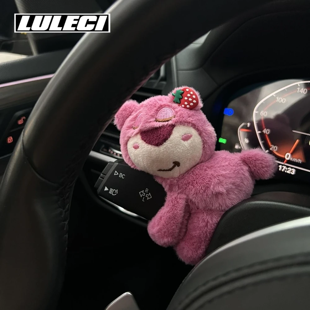 LULECI-Strawberry-Bear-Car-with-Shift-Handle-Decoration-Direction-Light ...