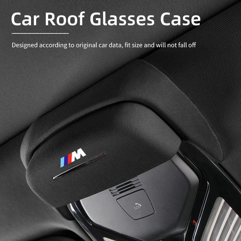 New-Car-Roof-Glasses-Case-Suede-Sunglasses-Organizer-For-BMW-5-Series ...