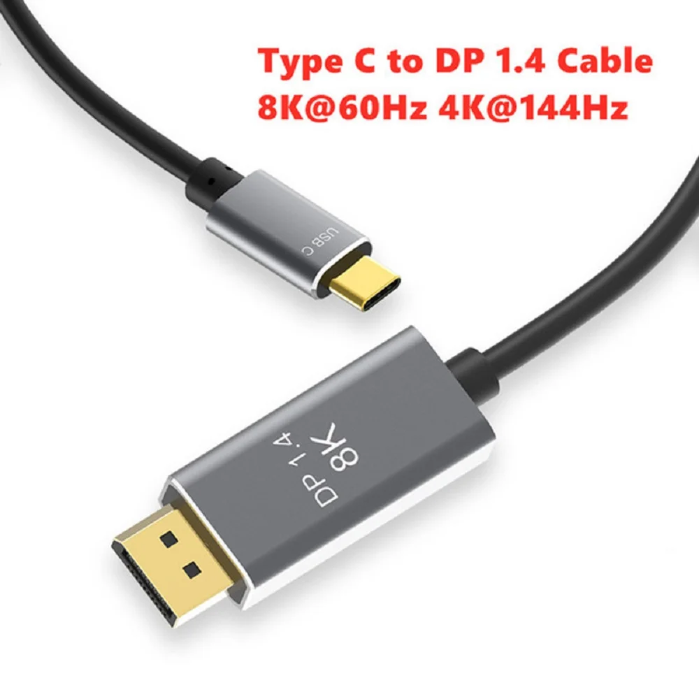 USB-C-to-Displayport-1-4-cable-Thunderbolt-3-to-DP-cable-8K-60hz-4K ...