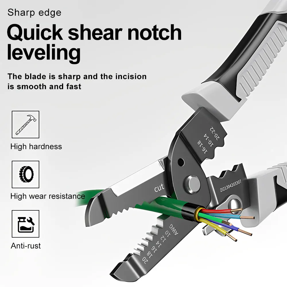 16-in-1-Wire-Stripping-Pliers-Multifunction-Electrician-Cable-Cutting ...