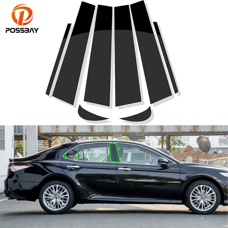 8pcs For Toyota Camry 2018 2019 2020 2021 2022 Car Exterior Door Window ...