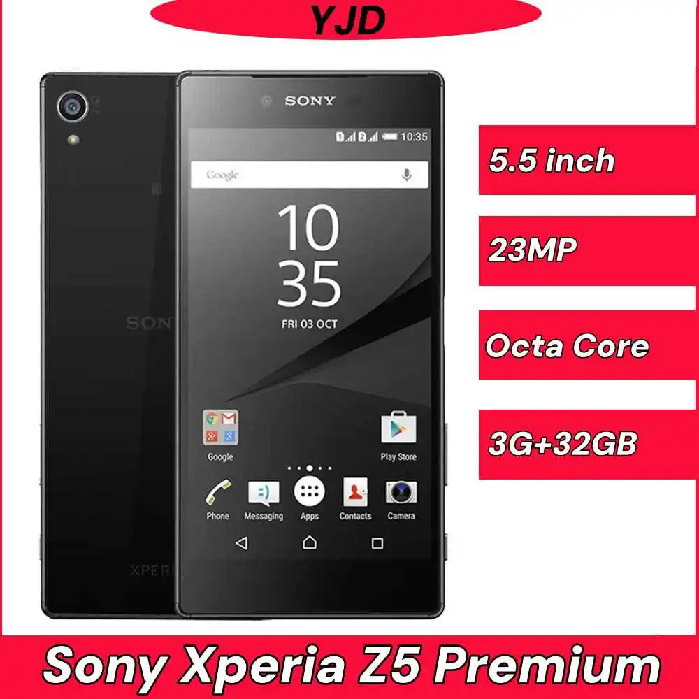 Sony Xperia Z5 Premium E6853/E6883 Unlocked Android Phone 3GB RAM 32GB ...
