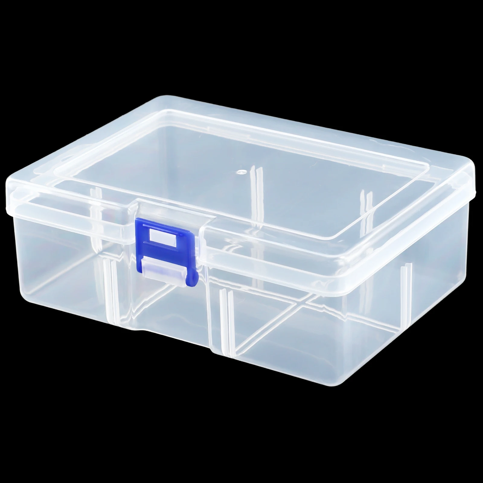 Storage-Box-Large-Capacity-Transparent-Plastic-Case-Container-Rectangle ...