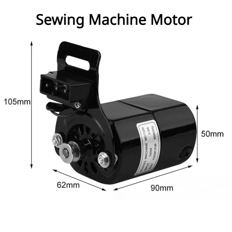 220V-100W-Sewing-Machine-Motor-7000-RPM-K-bracket-0-5-AMP-Home-Sewing ...