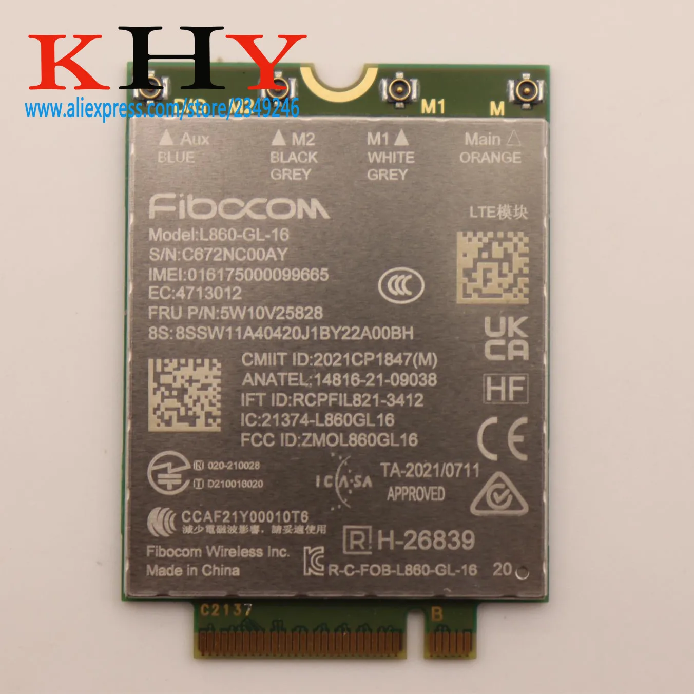 Wireless-CMB-FBC-L860R-For-ThinkPad-P16s-T16-Z13-Z16-P16-Gen1-X1-Nano ...