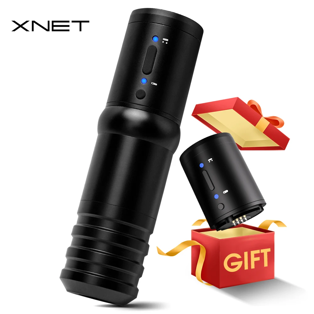 XNET Professional Wireless Tattoo Machine Pen Gun Battery Portable Power Coreless Powerful Motor ...