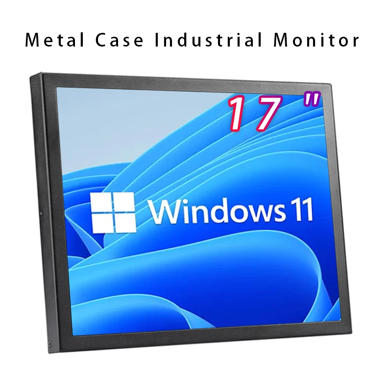 Zhixianda-17-Inch-Metal-Shell-Open-Frame-Industrial-Monitor-Wall-Mount ...
