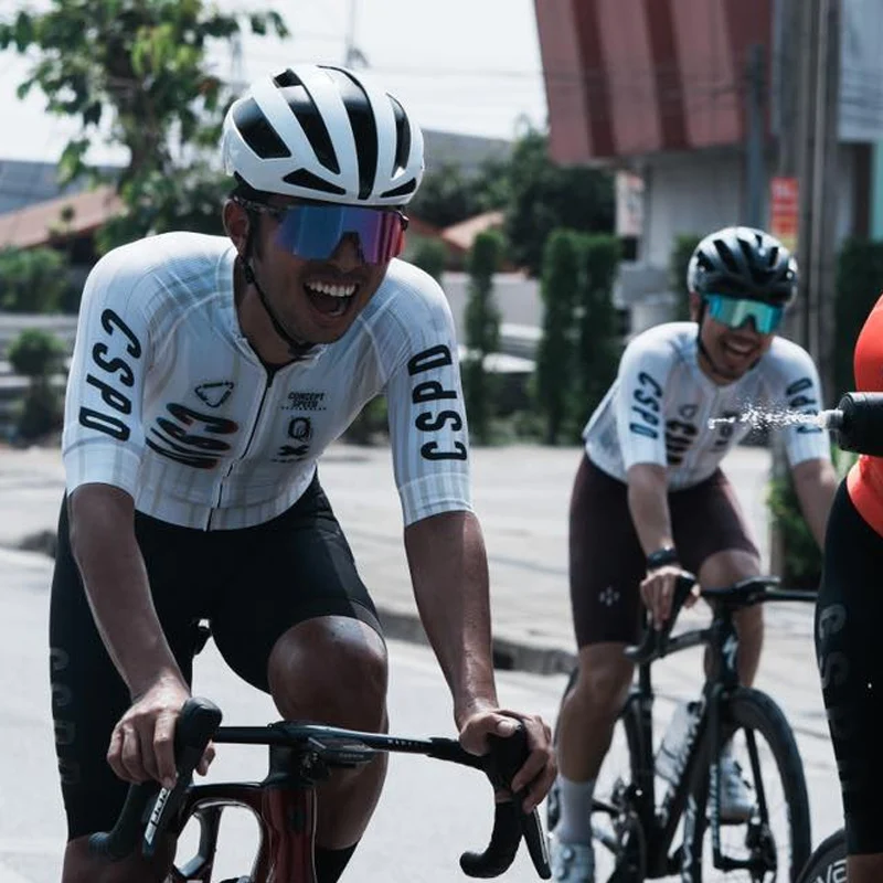 CSPD-2024-White-Short-Sleeve-Cycling-Jersey-Summer-Road-Bike-Shirts-Breathable-Fast-Drying ...