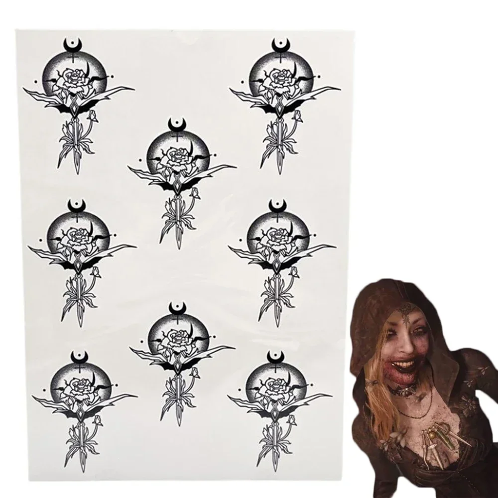Village Lady Dimitrescu Daughter Bela Cosplay Tattoo Sticker Cassandra ...