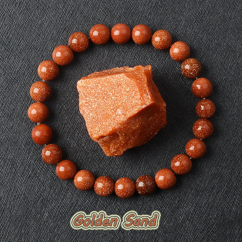 Original-Natural-Gold-Sand-Stone-Bracelets-for-Women-Natural-Stone ...