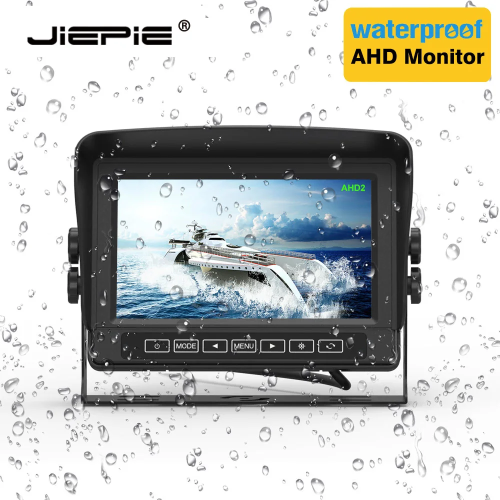 7 Inch Waterproof Car Monitor IP69 Car Rear View CCTV AHD Monitors 2 ...