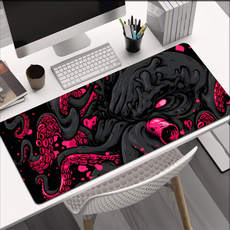 Large-Mousepad-Gamer-Mousepads-Keyboard-Mat-Desk-Rug-Octopus-Monster-Pc ...