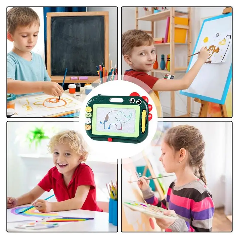 Magnetic Drawing Board Dinosaur Magnetic Writing Painting Sketch Pad ...
